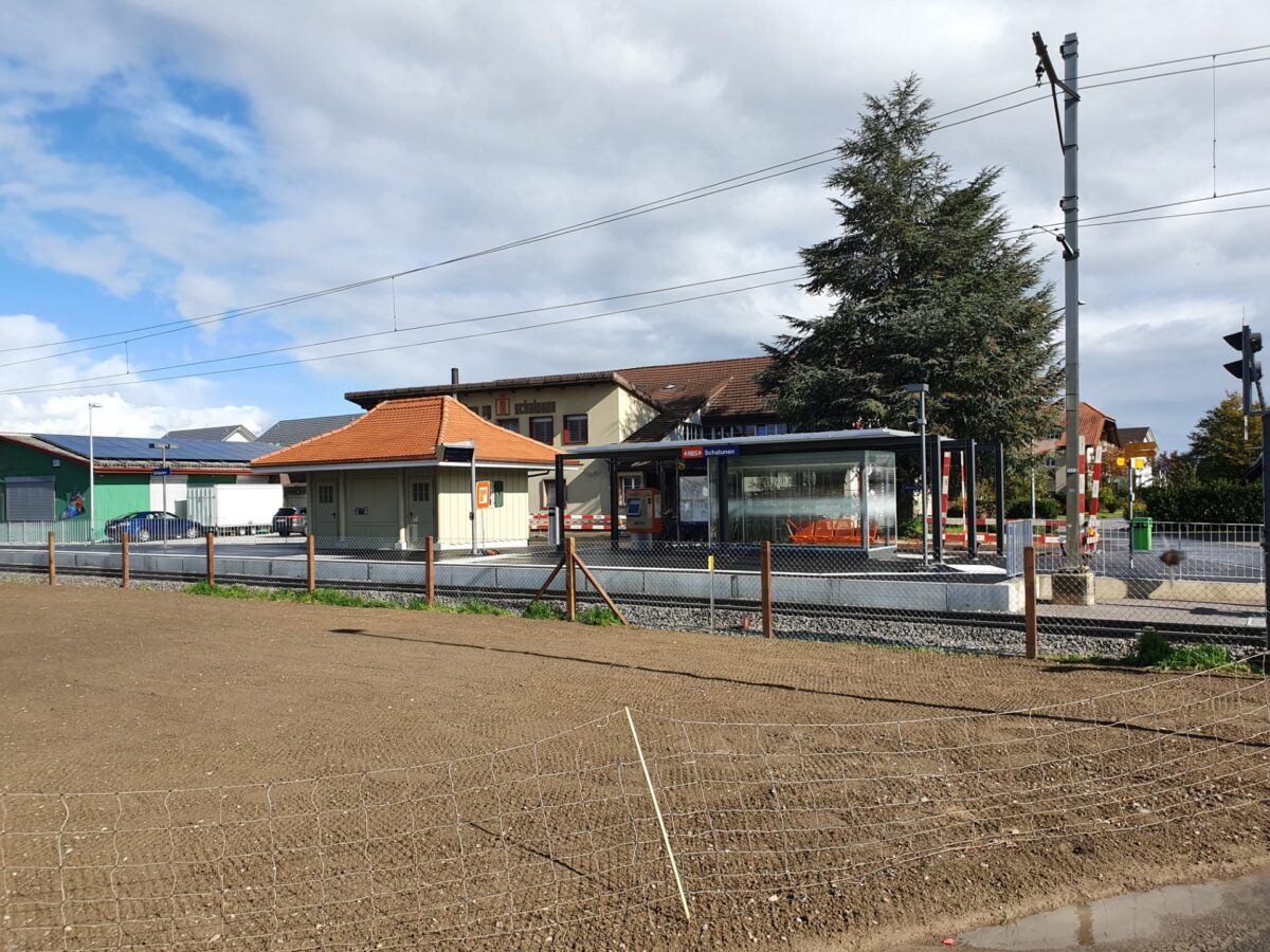 RBS Bahnhof Schalunen, Umgestaltung Wartebereich und Sanierung Perron – W+H AG Ingenieure und ...